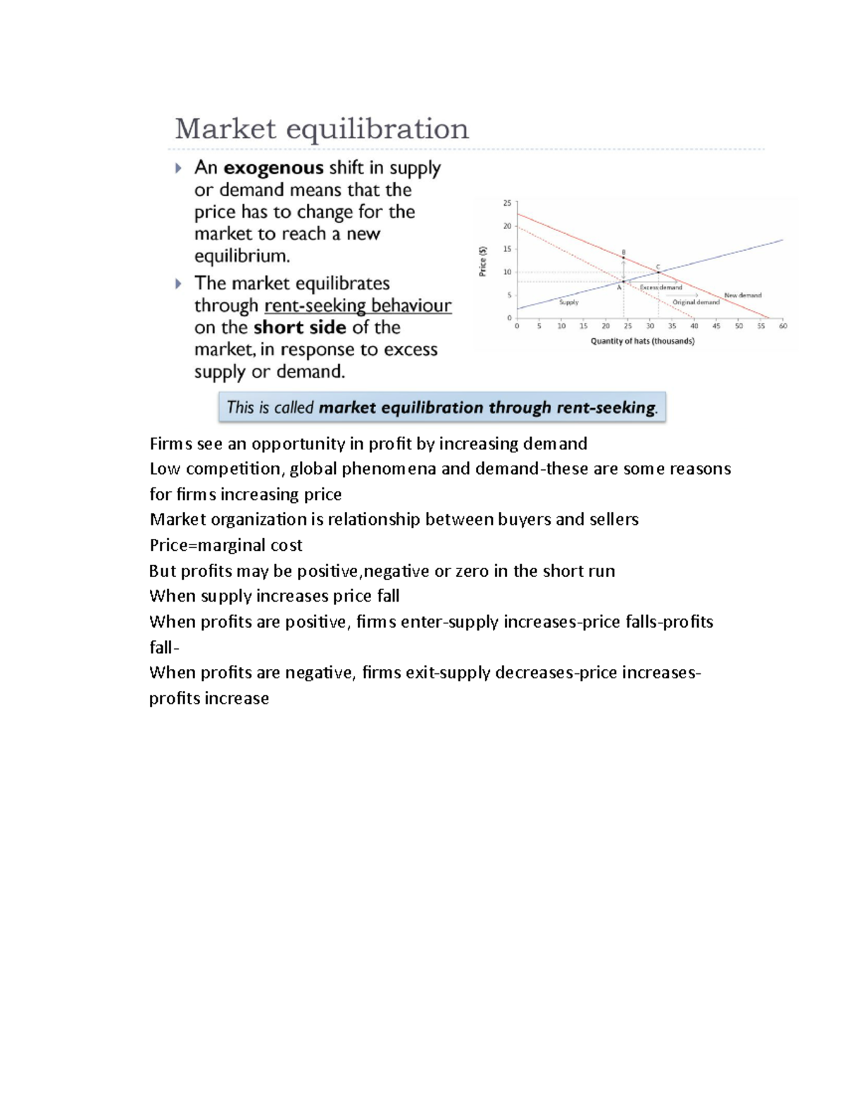 ECON Notes Chapter 11 - Firms see an opportunity in profit by ...