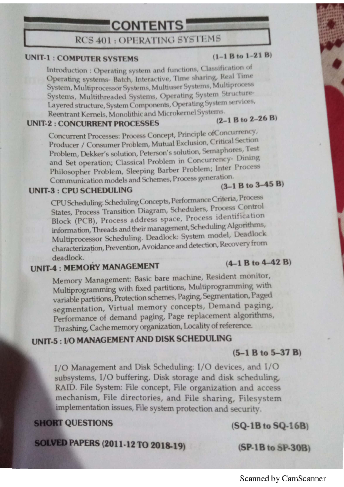 Operating Systems - mbnmn - Molecular biology - Studocu