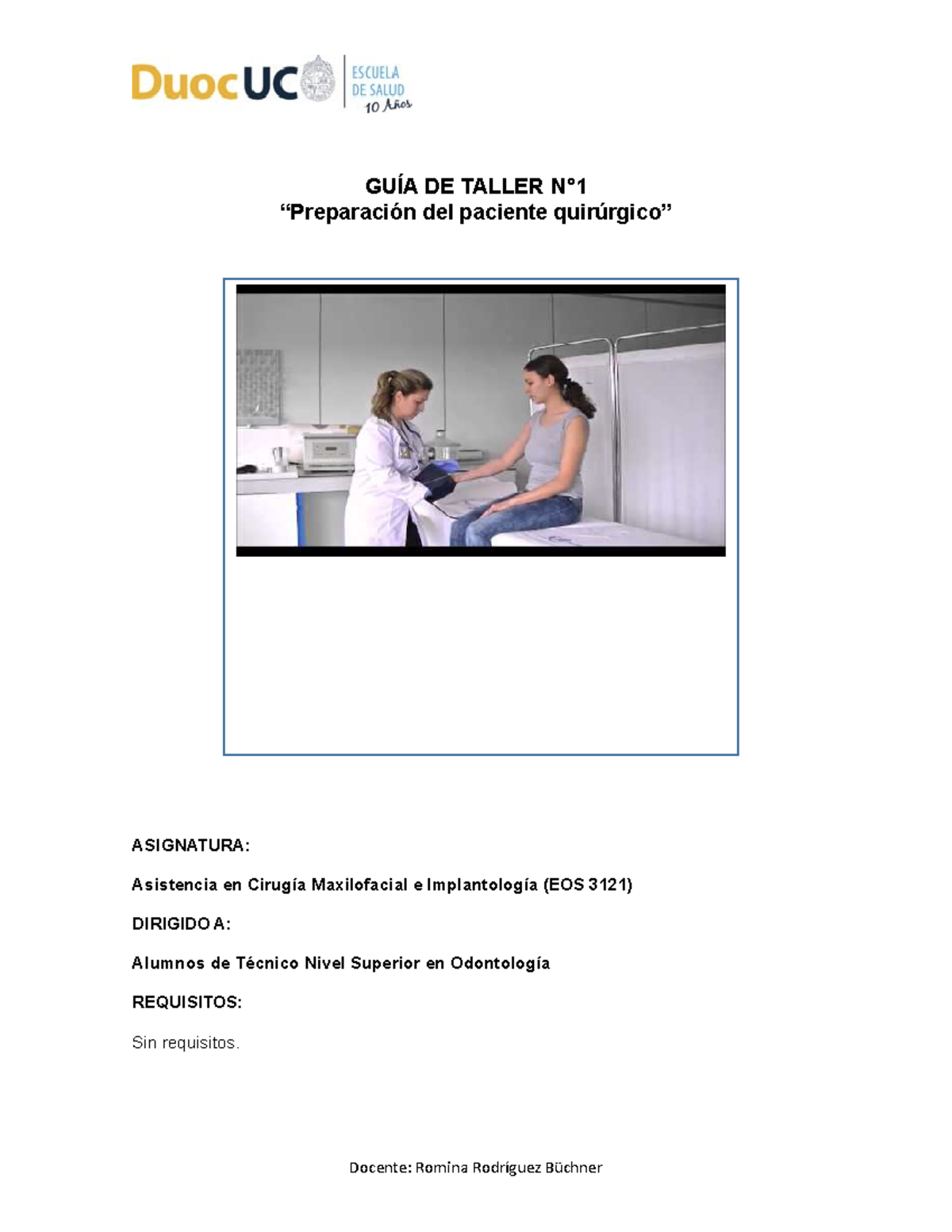 1.5.1 Guia Taller Preparacion del Paciente Quirurgico - GUÍA DE TALLER ...