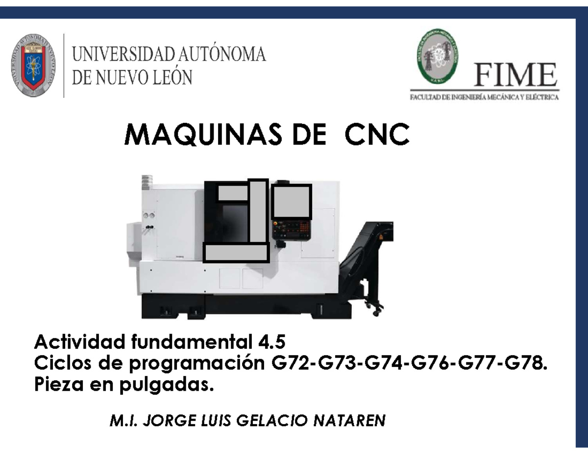 A4 - actividad sobre un codigo de torno cnc - MAQUINAS DE CNC Actividad ...