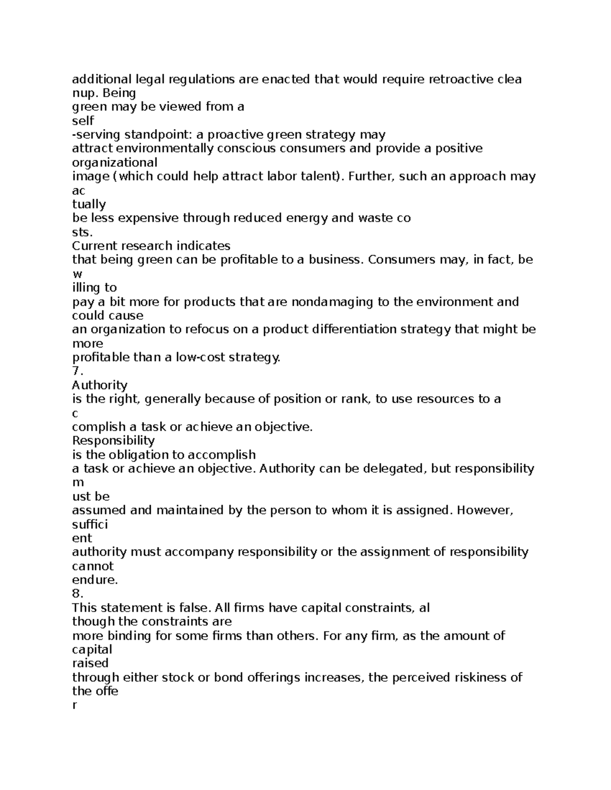 Cost Accounting Summary And Answer Key Additional Legal Regulations