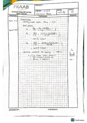 PART 1 - Continuous Beam Design (PART1) - Design Of Reinforced Concrete ...