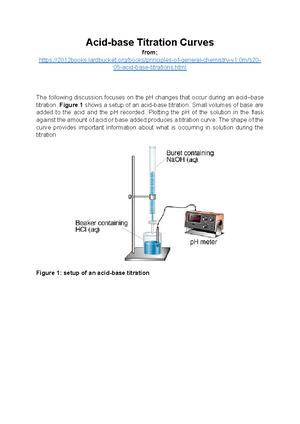 [Solved] How do titration curves reveal pKa of weak acids - Cell ...