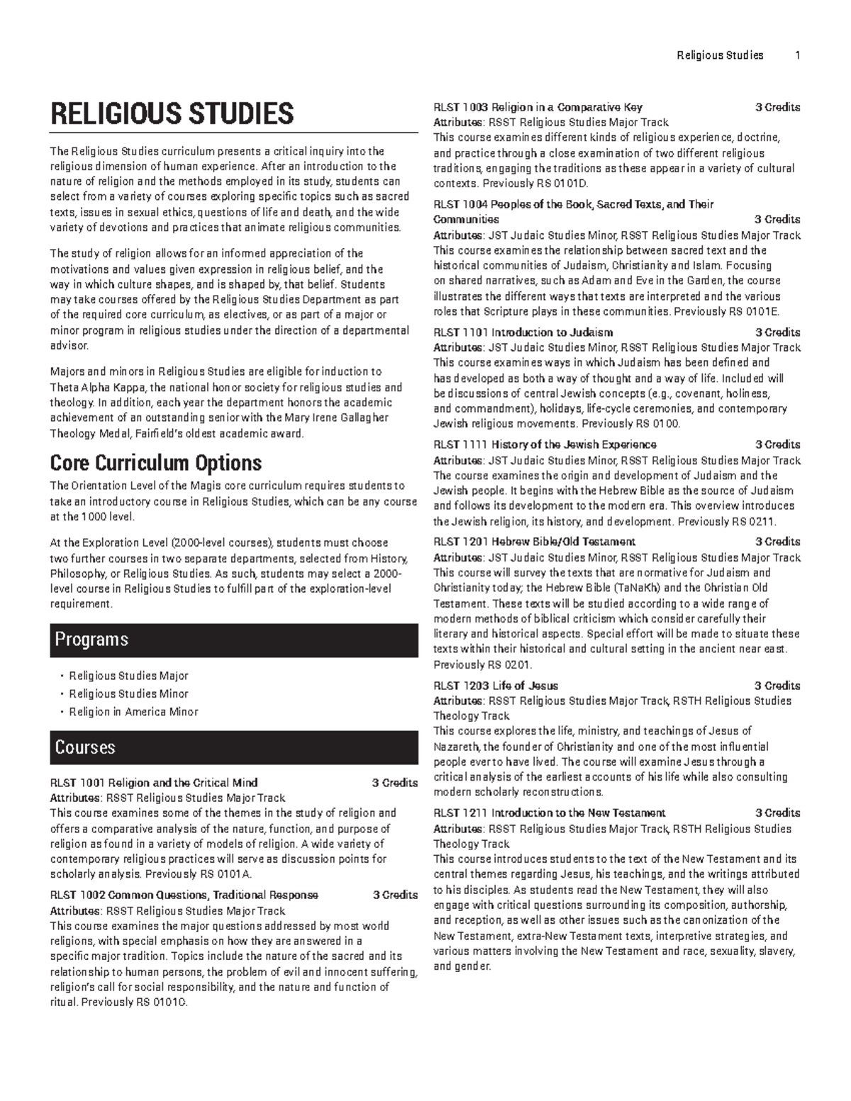 Religious-studies - world religions lecture notes - RELIGIOUS STUDIES ...