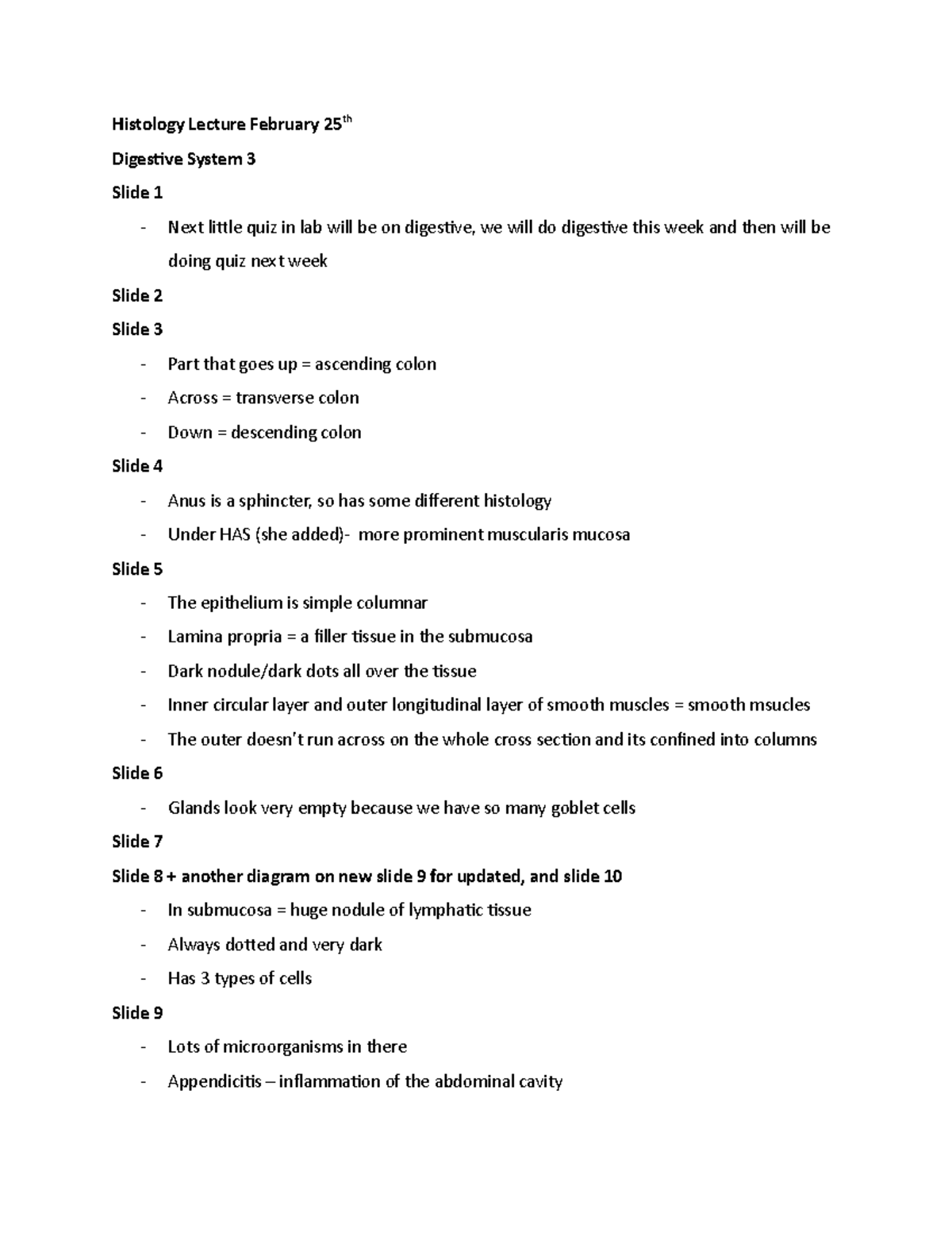 Histology Lecture February 25th - Histology Lecture February 25th ...