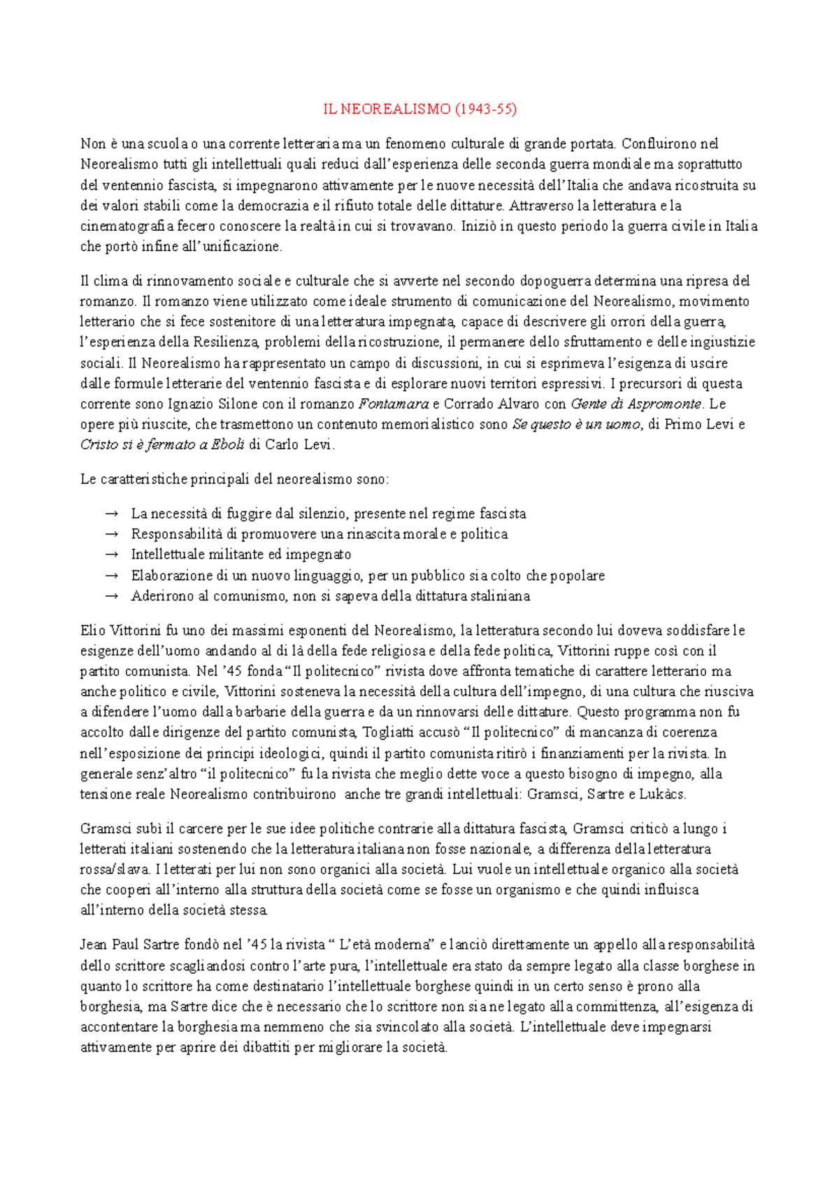 IL Neorealismo - IL NEOREALISMO (1943-55) Non è una scuola o una ...