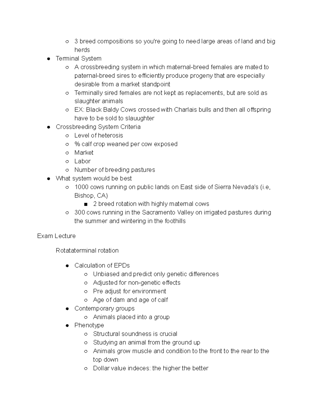 ASCI-221 31-40 - Lecture notes for Intro to Beef Production ASCI 221 ...