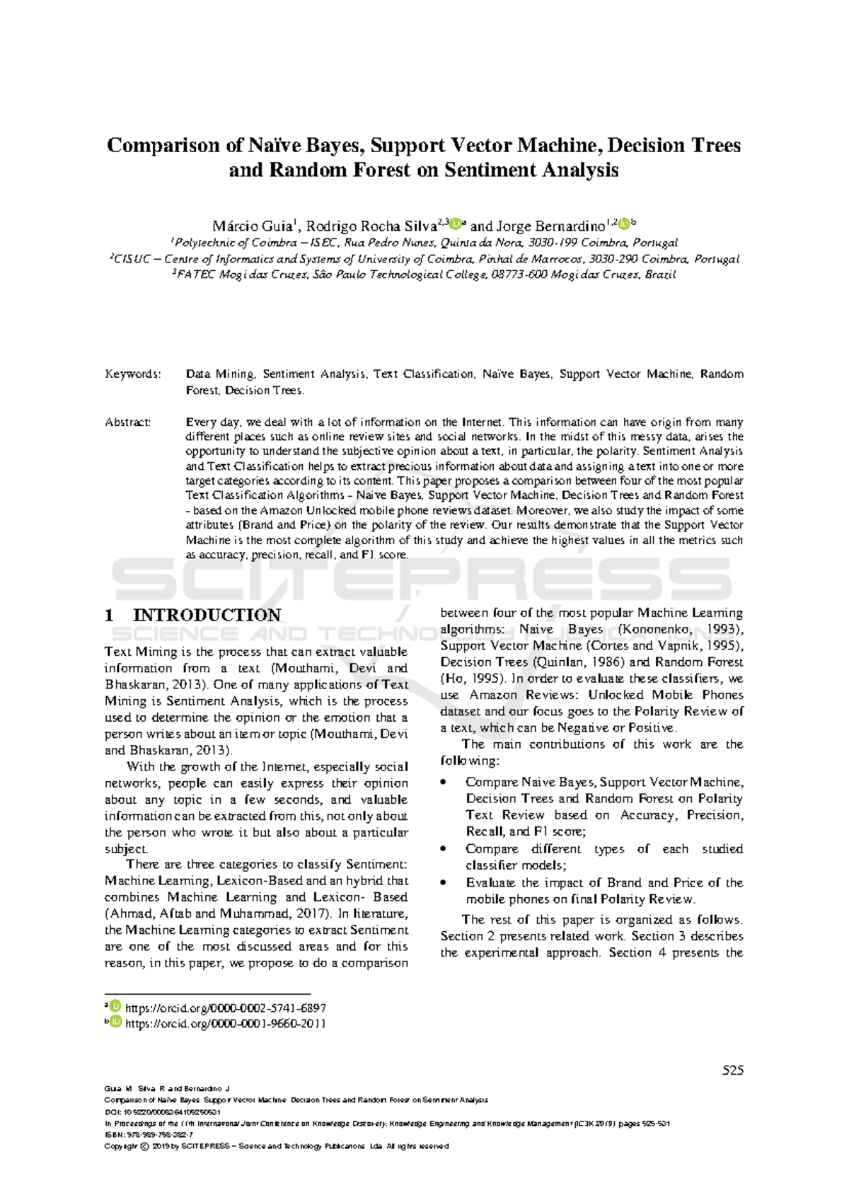 Comparison Of Naive Bayes Support Vector Machine Decision 1inqafw 51p Comparison Of Naïve