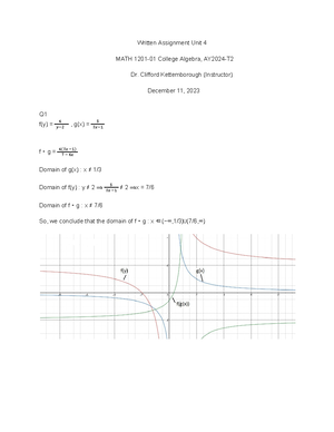 Unit 4 - written assignments - Unit4 Assignment Department of Computer Science, University of ...