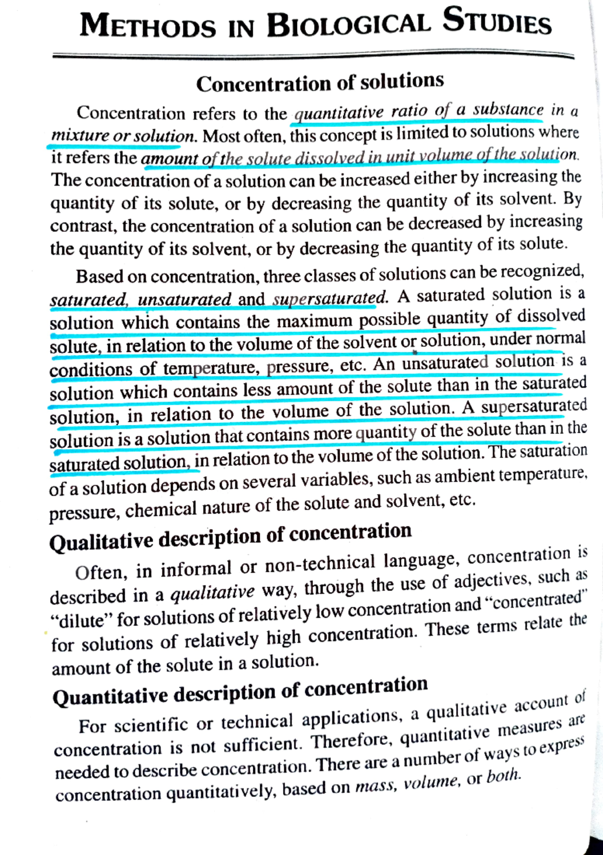 Methods In Biological Studies - METHODS IN B1OLOGICAL STUDIES ...