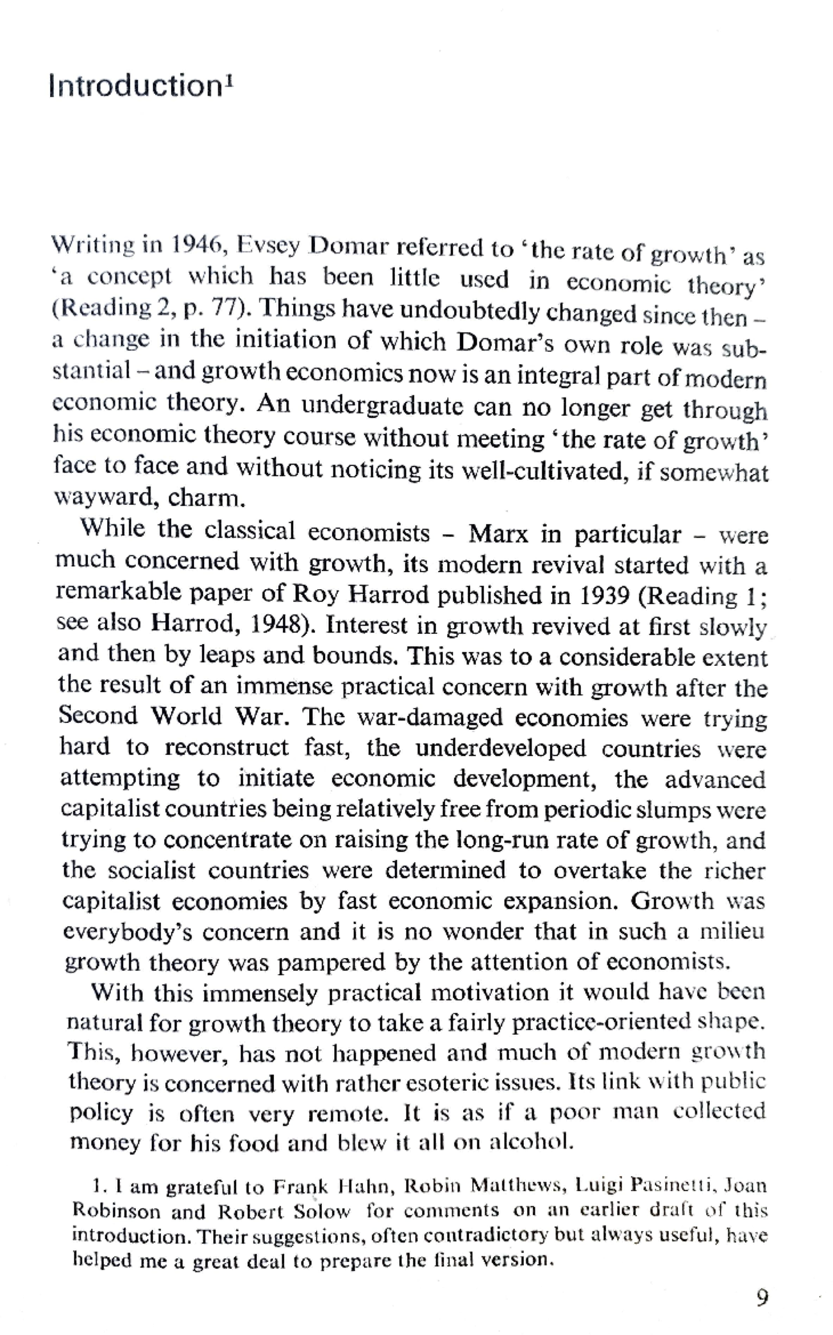 Domar Model - Writing in 1946, Evsey Domar referred to "the rate of ...