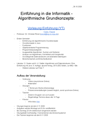Abstrakte Datentypen - Vorlesungsnotizen 8 - Einführung in die ...