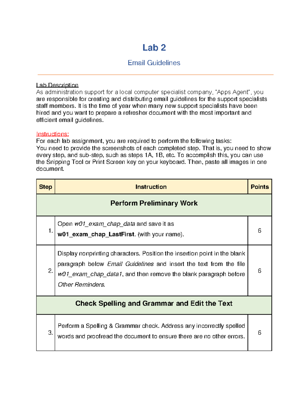 Lab2Office 365 - Lecture Instructions - Lab 2 Email Guidelines Lab ...