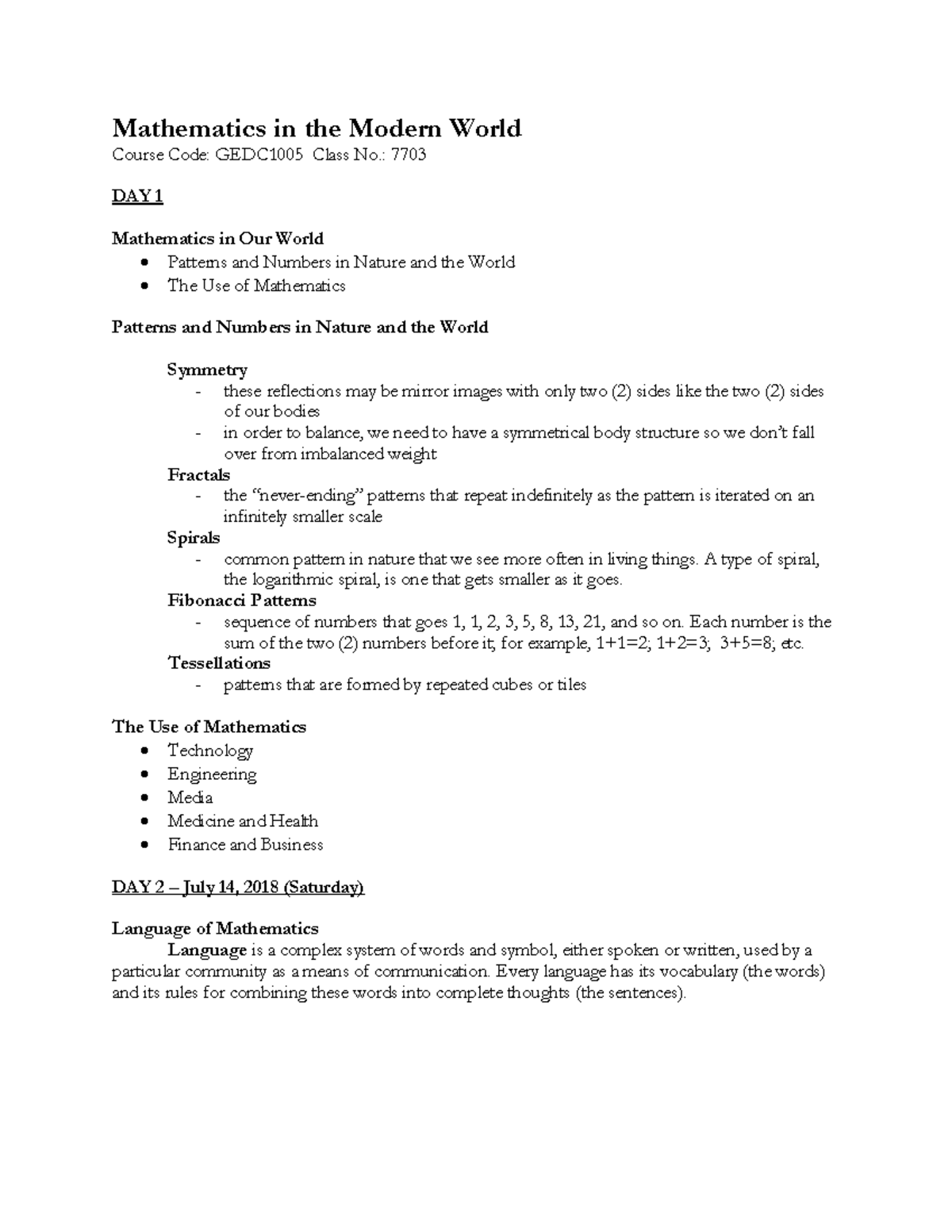 Notes-Mathematics-in-the-Modern-World. Sana makatulong sa inyo. Mag ...