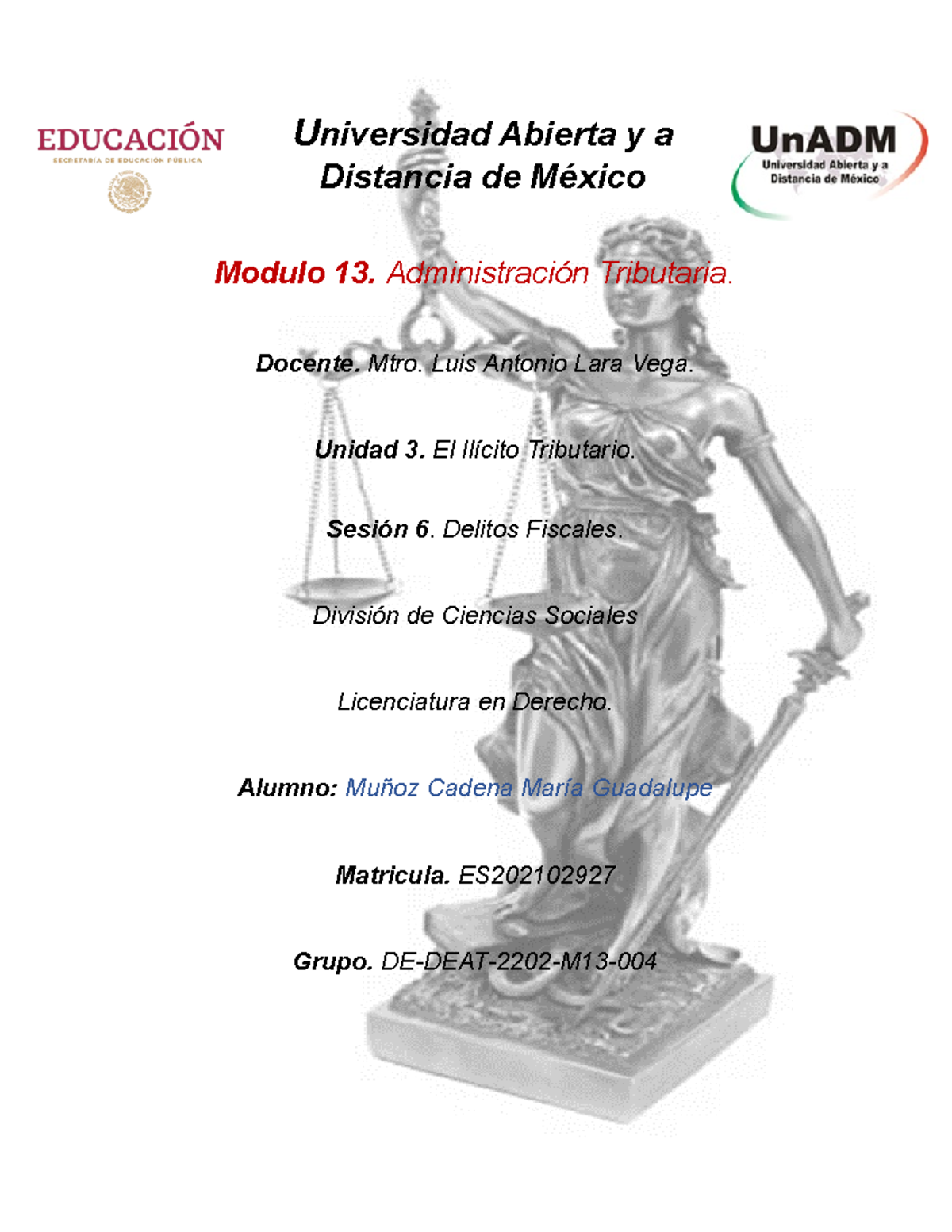 M13 U3 S6 MAMC - Universidad Abierta y a Distancia de México Modulo 13 ...