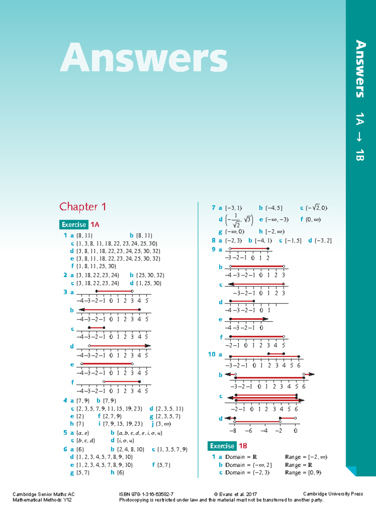 Answers - Grade: 11 - 1A → 1B Answers Chapter 1 Exercise 1A 1a{8, 11} b ...