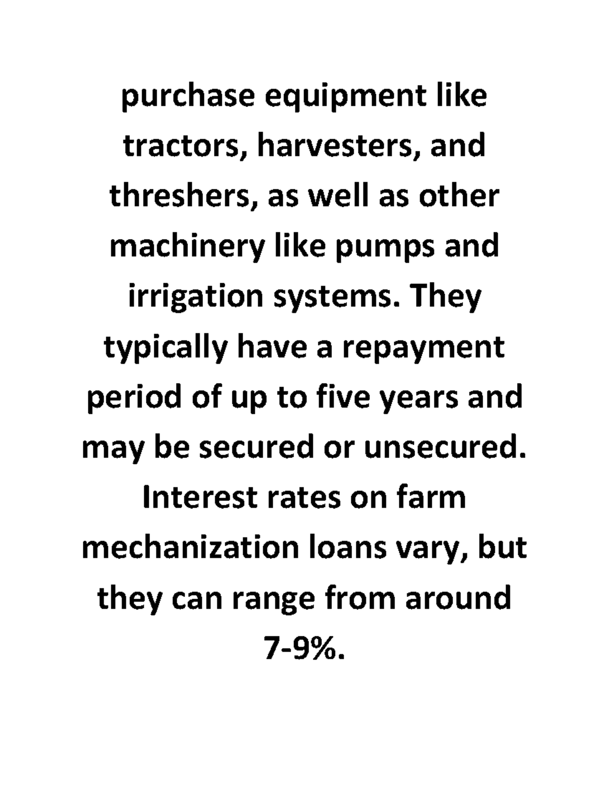 diffrent types of agricultural loans in india part 4 - purchase ...