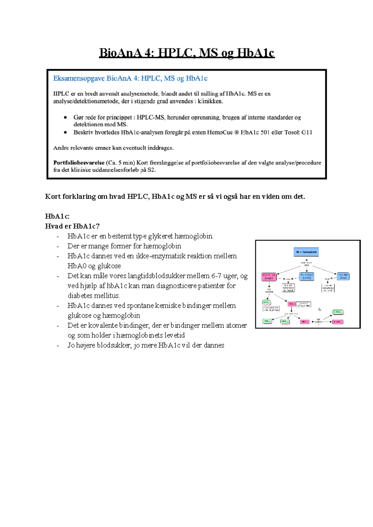 Bio An A 4 HPLC,MS og Hb A1c - BioAnA 4: HPLC, MS og HbA1c Kort ...