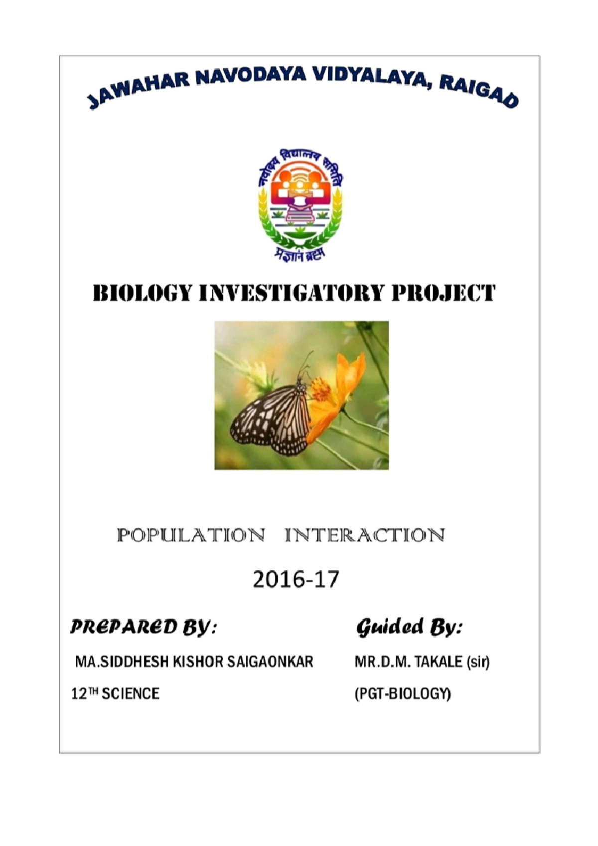 Population Interaction - Biology - Studocu