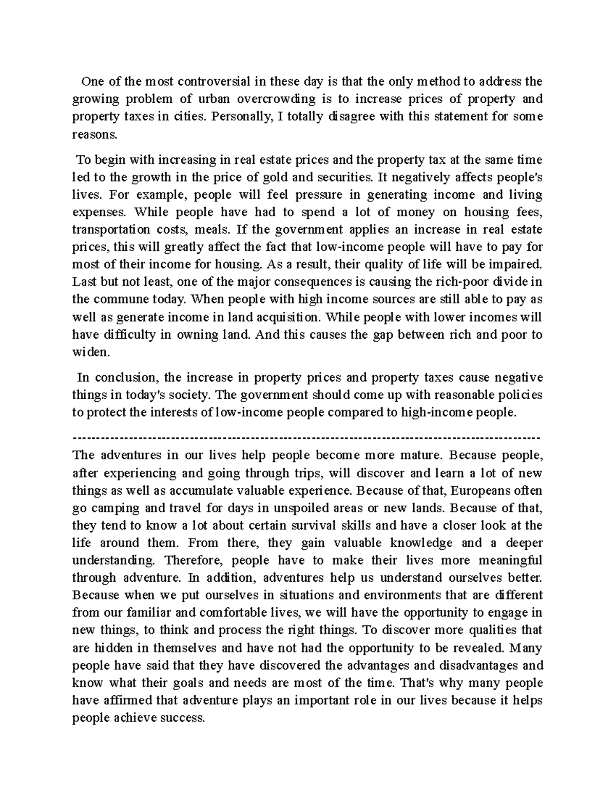 Writing Practice - One of the most controversial in these day is that ...