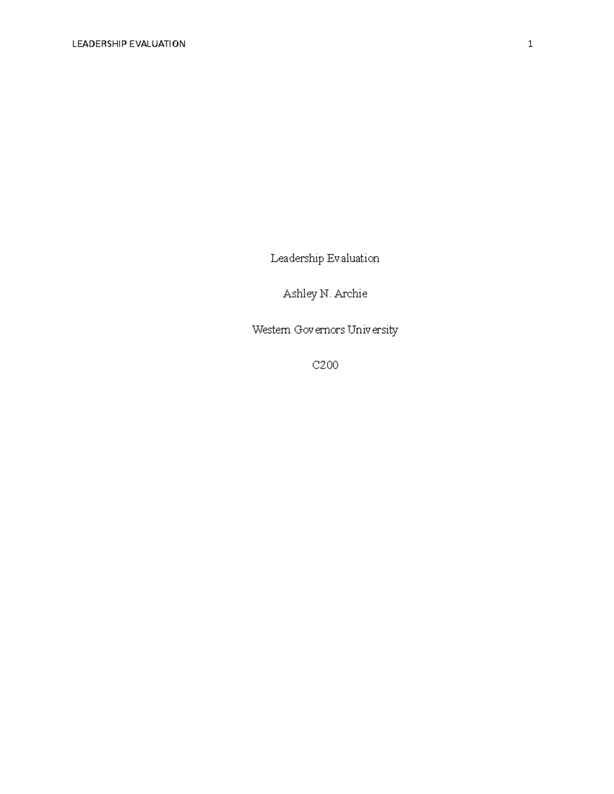 C200 -Task 1-Managing Organizations and Leading People - Leadership ...