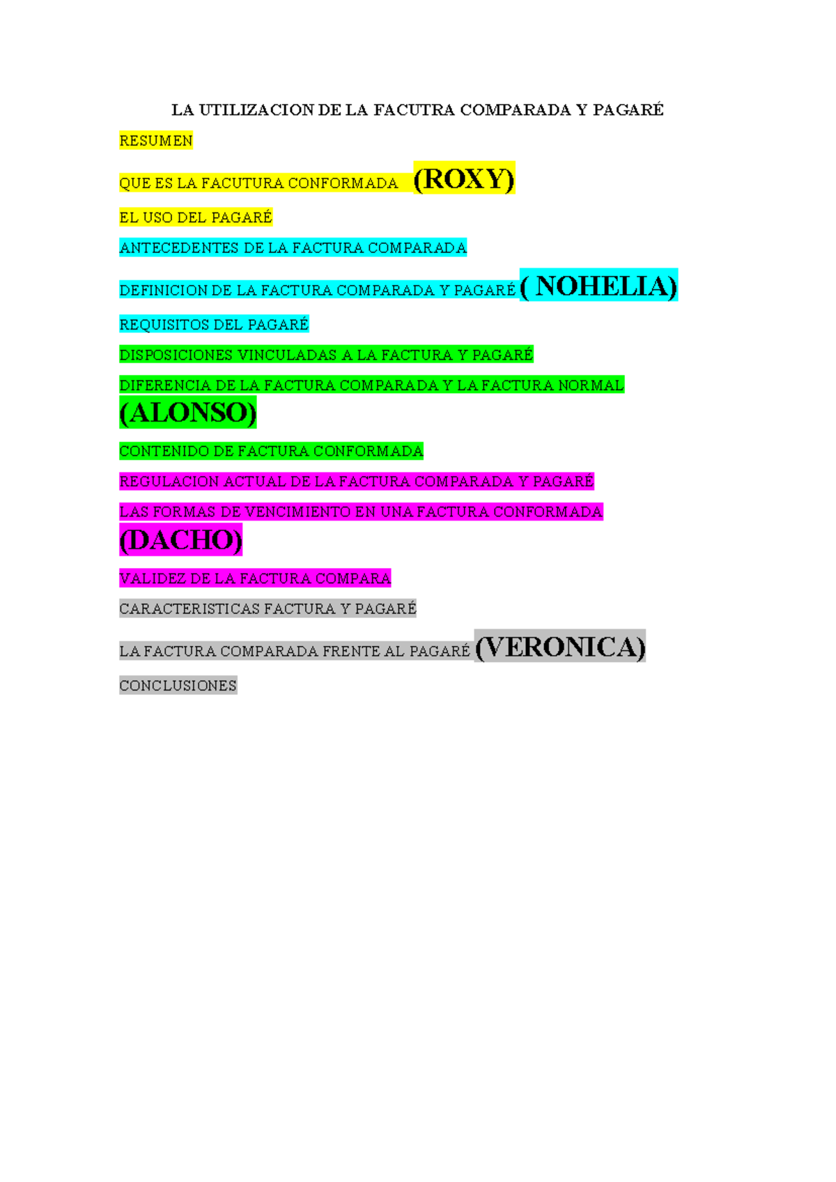 Titulos Valores - LEER - LA UTILIZACION DE LA FACUTRA COMPARADA Y ...