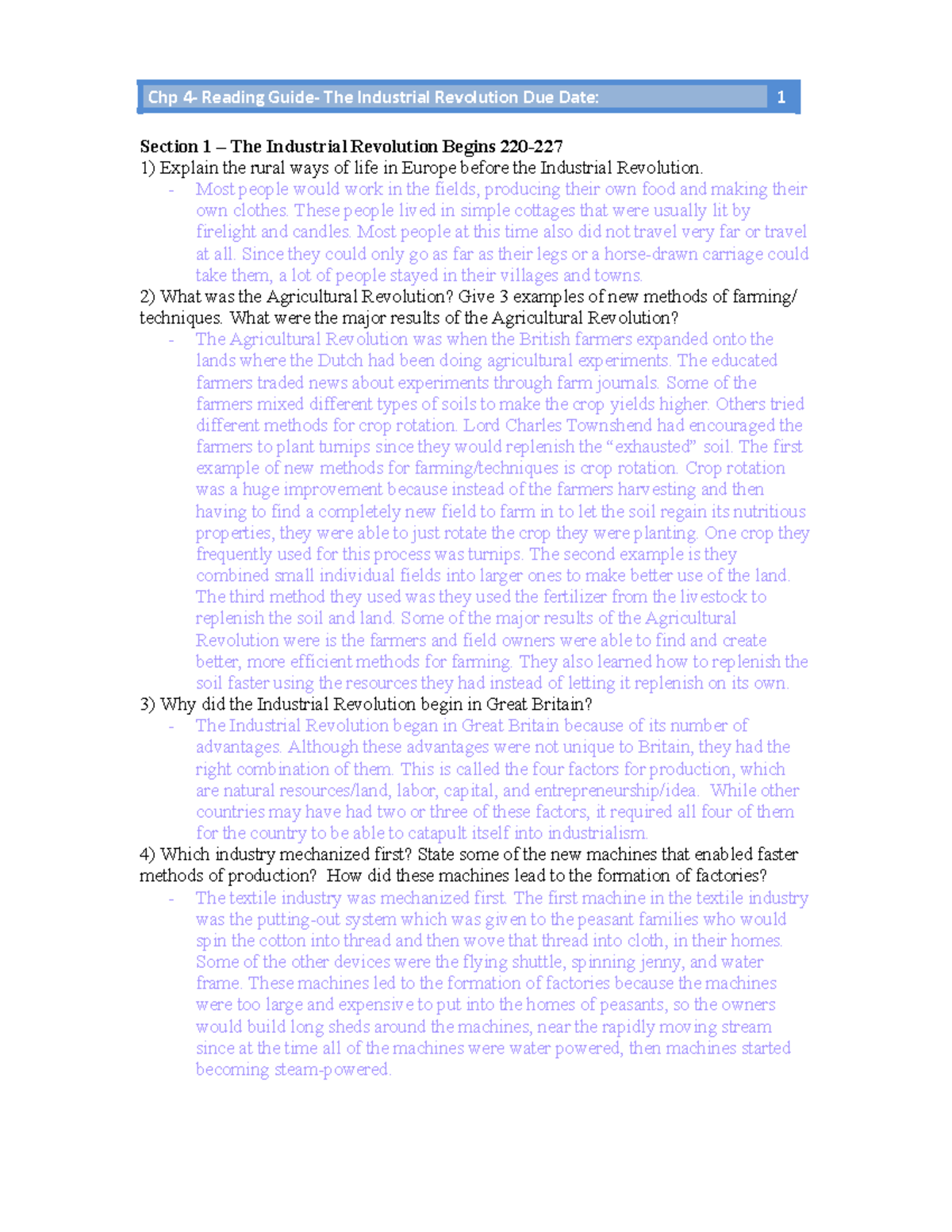 - Chpater 4- Industrial Revolution Reading Guide 2020 - Google Docs ...