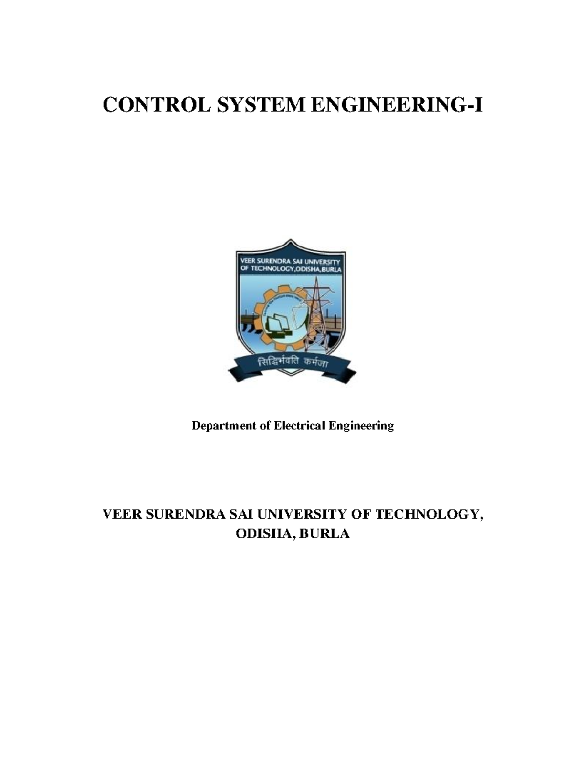 Lecture 1423904331 - Teaching notes - CONTROL SYSTEM ENGINEERING-I ...
