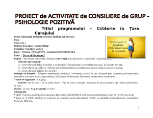 Proiect.activitate.extrascolara Spunem NU violentei in scoala - Proiect ...