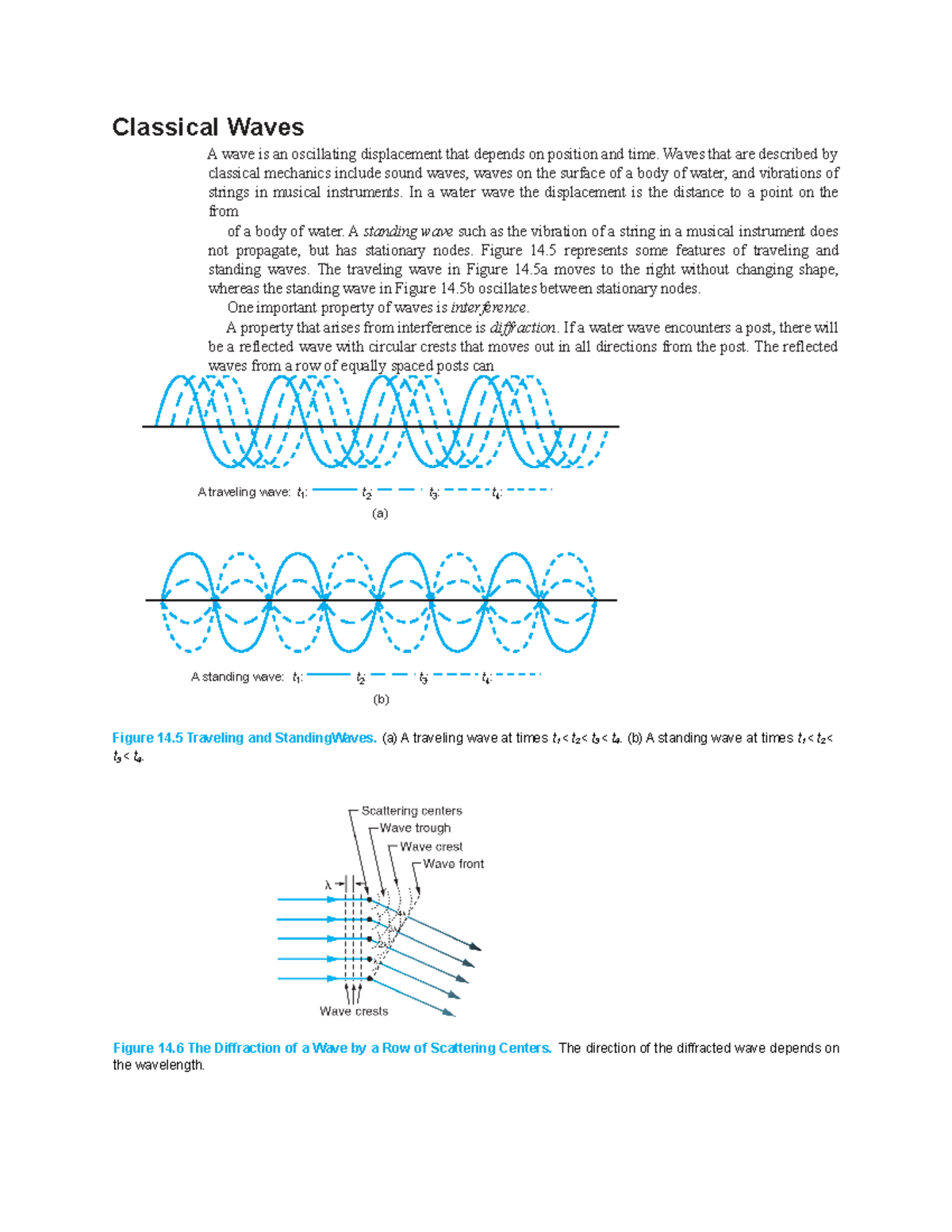Classical Waves - lecture notes - Classical Waves A wave is an ...