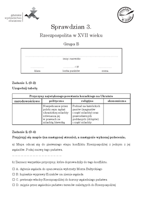Sprawdzian-1-wersja-b-pdf (1) (2) (1) - Sprawdzian 1. Początki epoki nowożytnej grupa B - Studocu