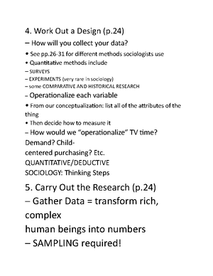 Sociology Notes - Theoretical Approaches in Sociology • Sociologists ...