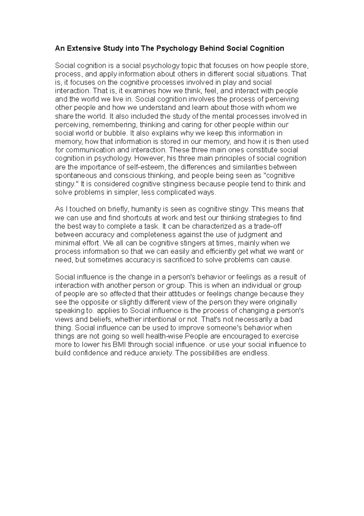 An Extensive Study into The Psychology Behind Social Psychology - An ...