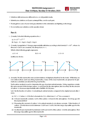 Math1010 matlab assignment 2019 - Macquarie University Department of ...