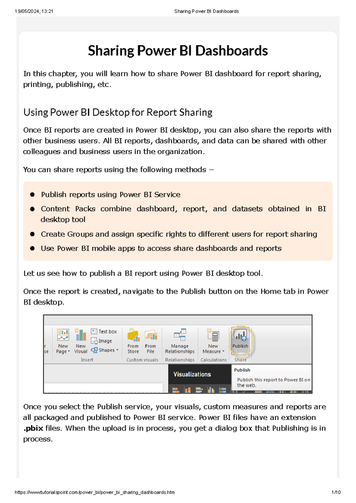Sharing Power BI Dashboards - Using Power BI Desktop for Report Sharing ...