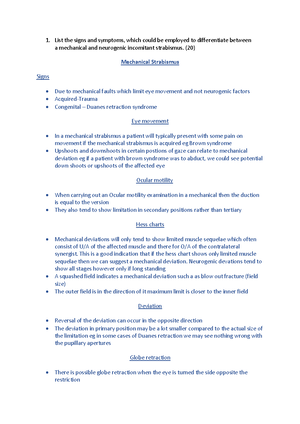 Incomitant strabismus - Incomitant strabismus Cover test Deviation in ...