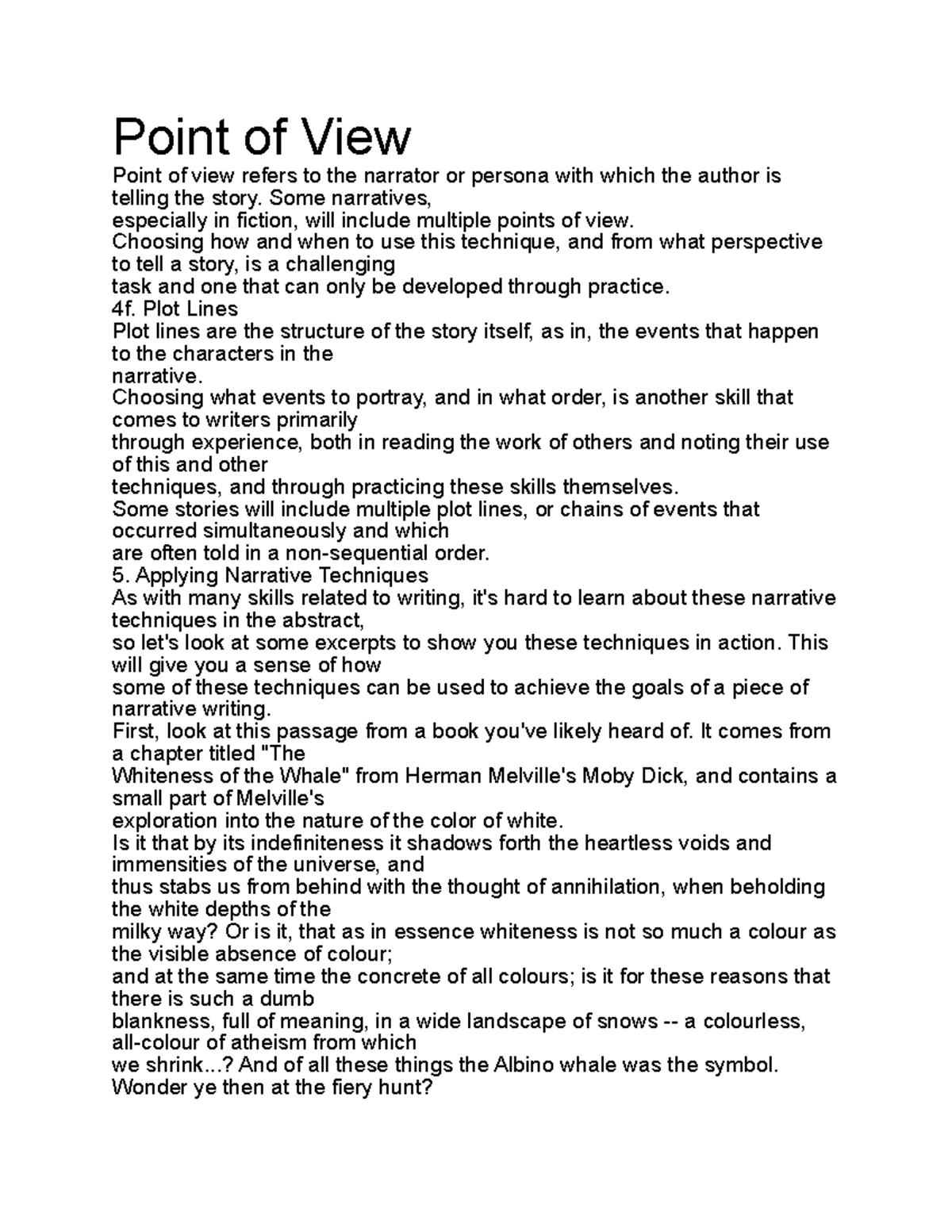 Point of View - Composition I - Point of View Point of view refers to ...