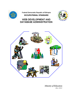Wddba Level V Curriculum - WEB DEVELOPMENT AND DATABASE ADMINISTRATION Level -V TVET CURRICULUM ...
