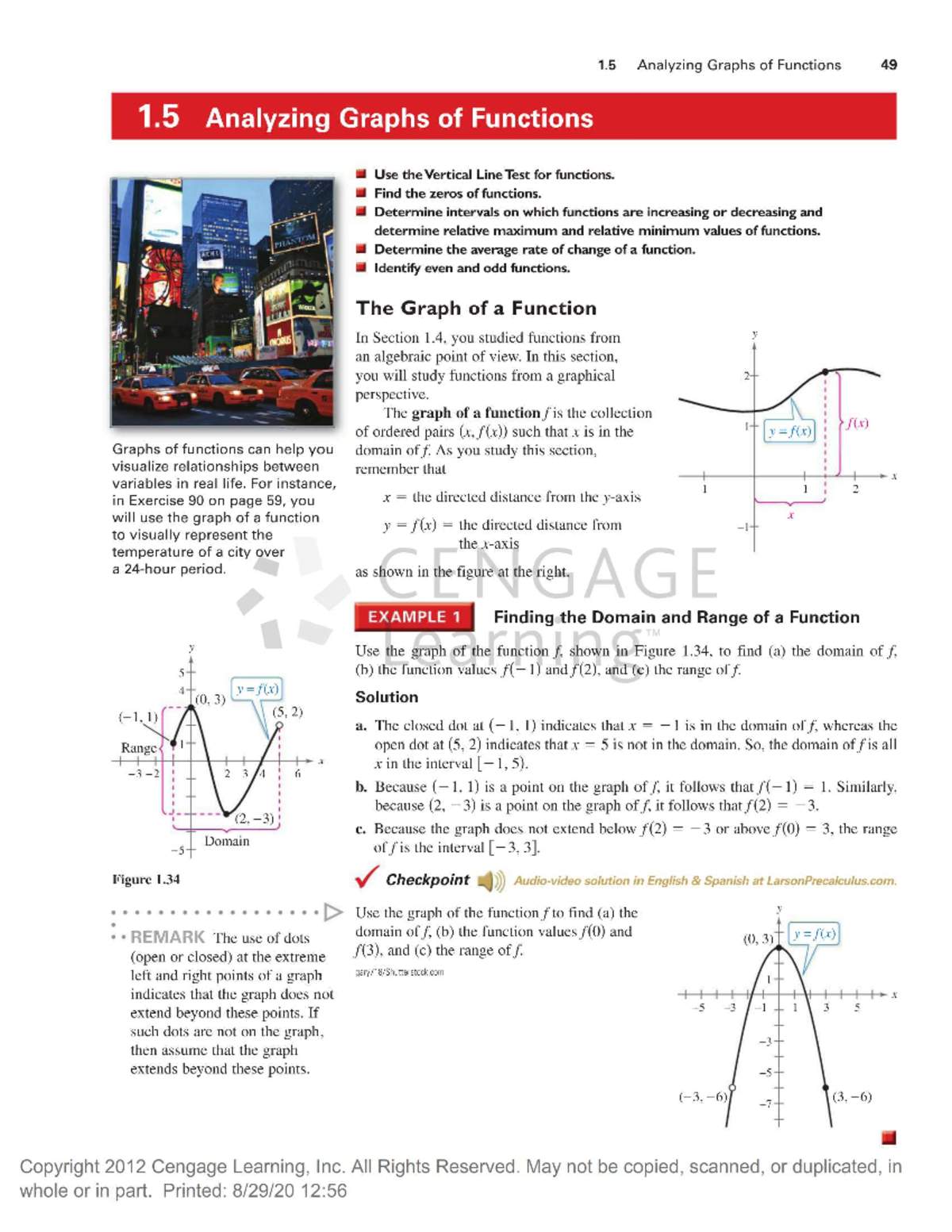 Analyzing Graph of Function - Studocu