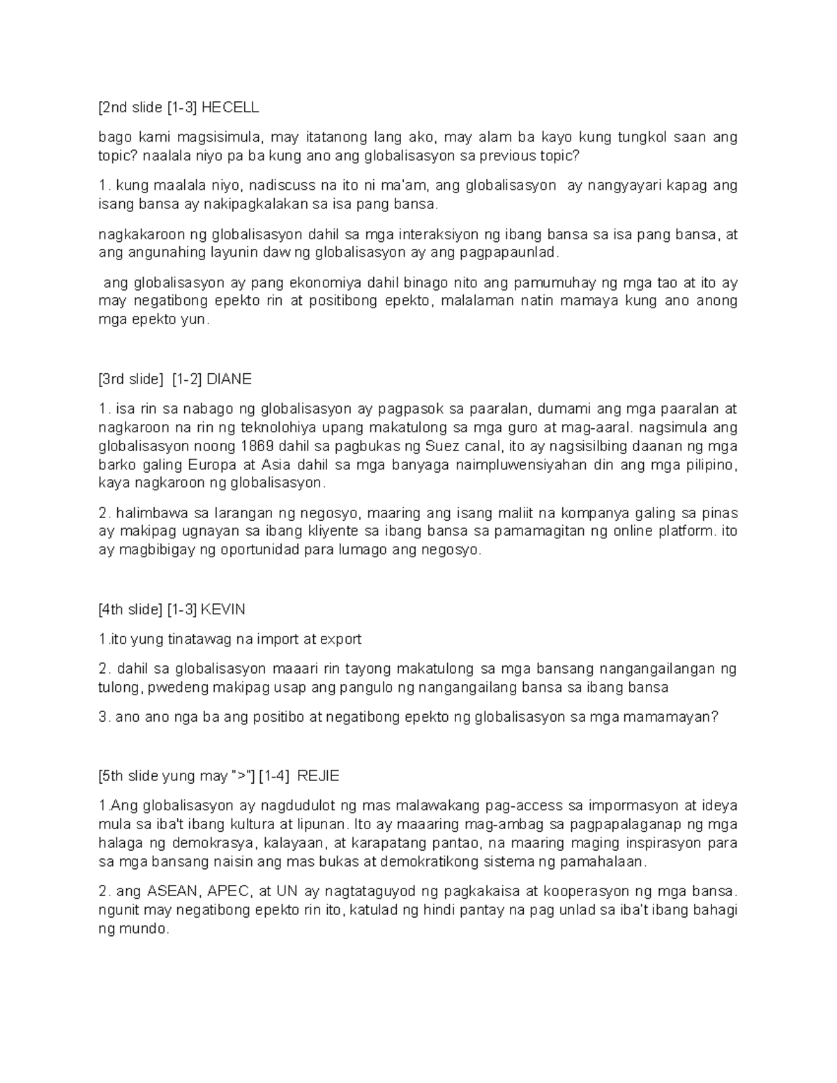 2nd slide - not applicable - [2nd slide [1-3] HECELL bago kami ...