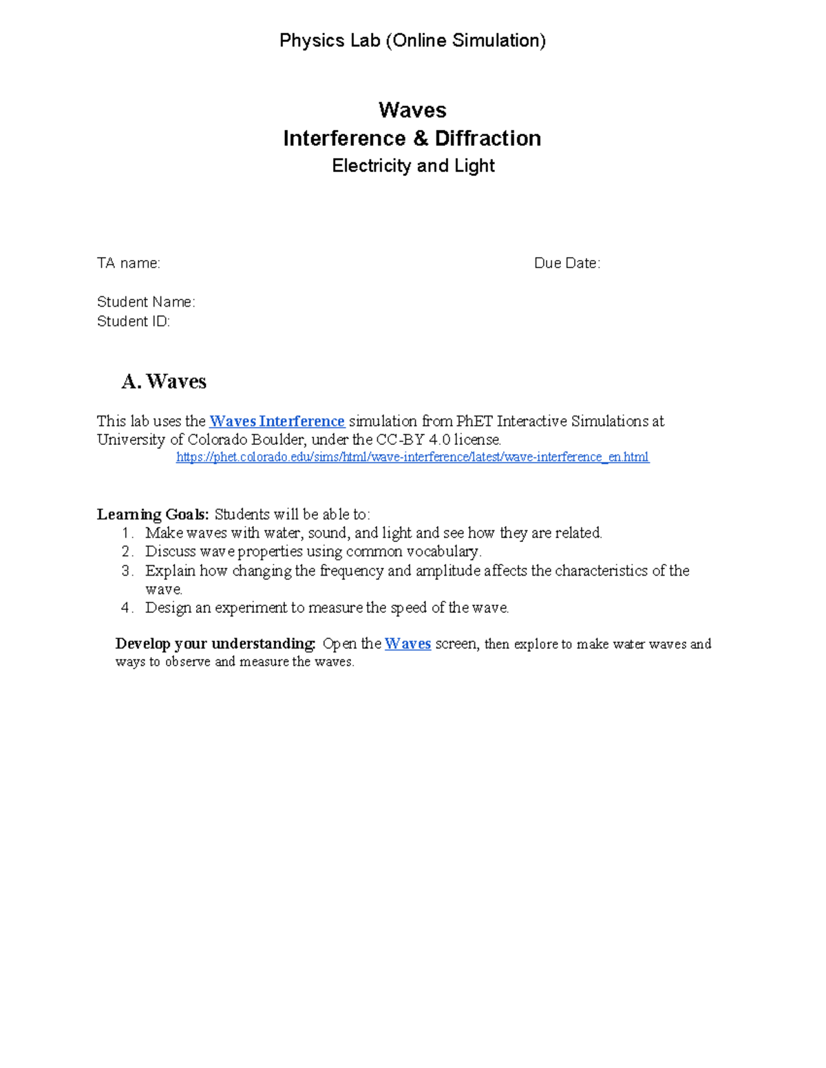 09-Waves Interference Online - Waves Interference & Diffraction ...
