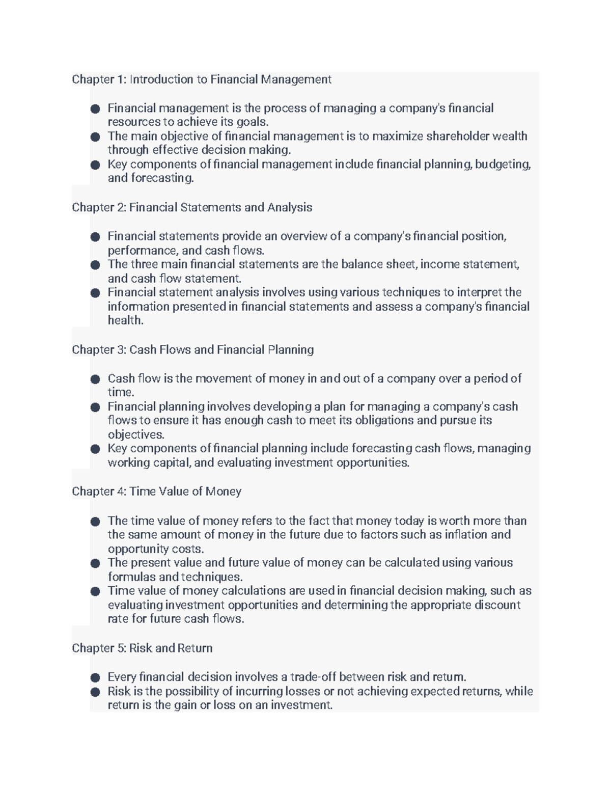 Financial Management - The main objective of financial management is to ...