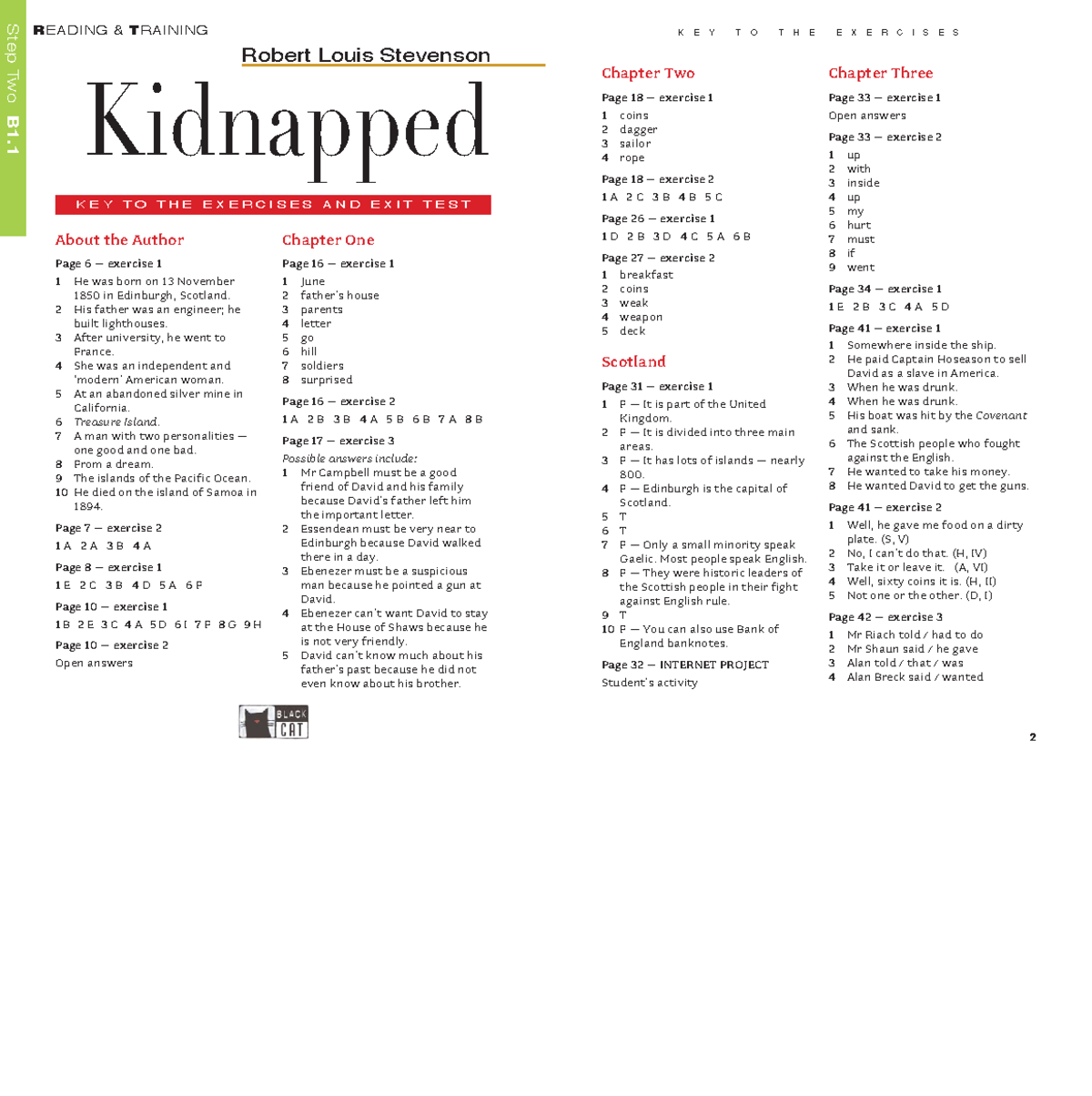 RT- Kidnapped key+test - Chapter TwoPage 18 – exercise 1 1 coins 2 ...