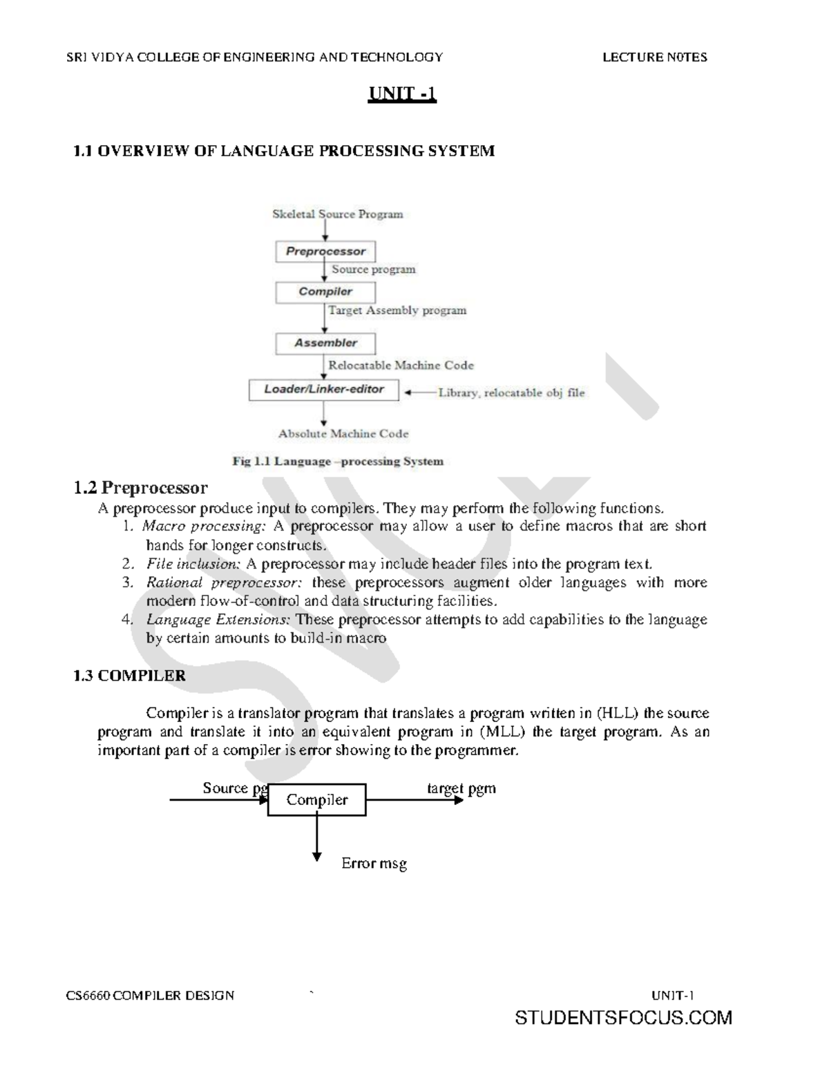 104 631 - Compiler design principles provide an in-depth view of translation and optimization ...