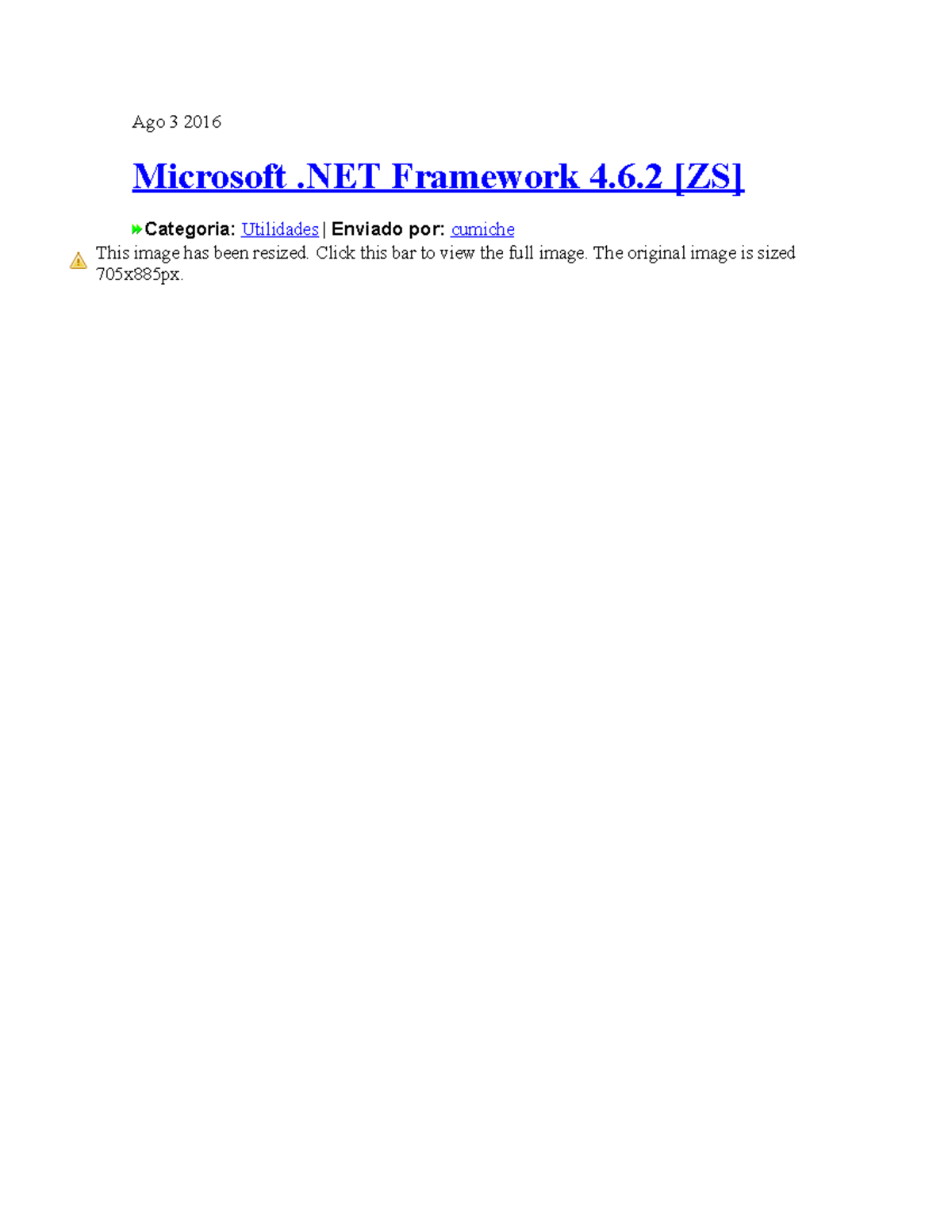 Microsoft .NET Framework 4.6.2 [ZS] - Ago 3 2016 Microsoft .NET ...