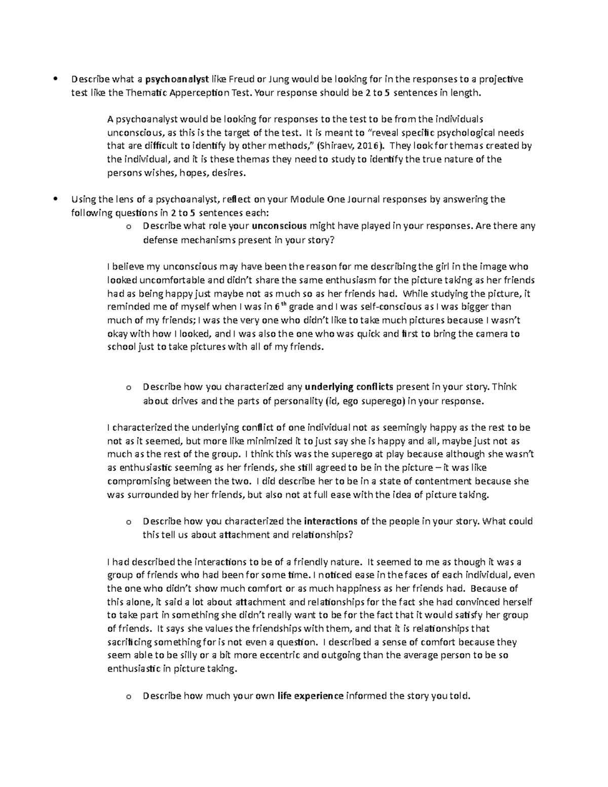 Mod 2 journal - i got an a on the assignment - Describe what a ...