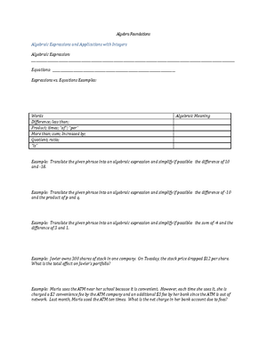 Lecture Video 3—Isolating the Variable and DRT Problems - Algebra ...