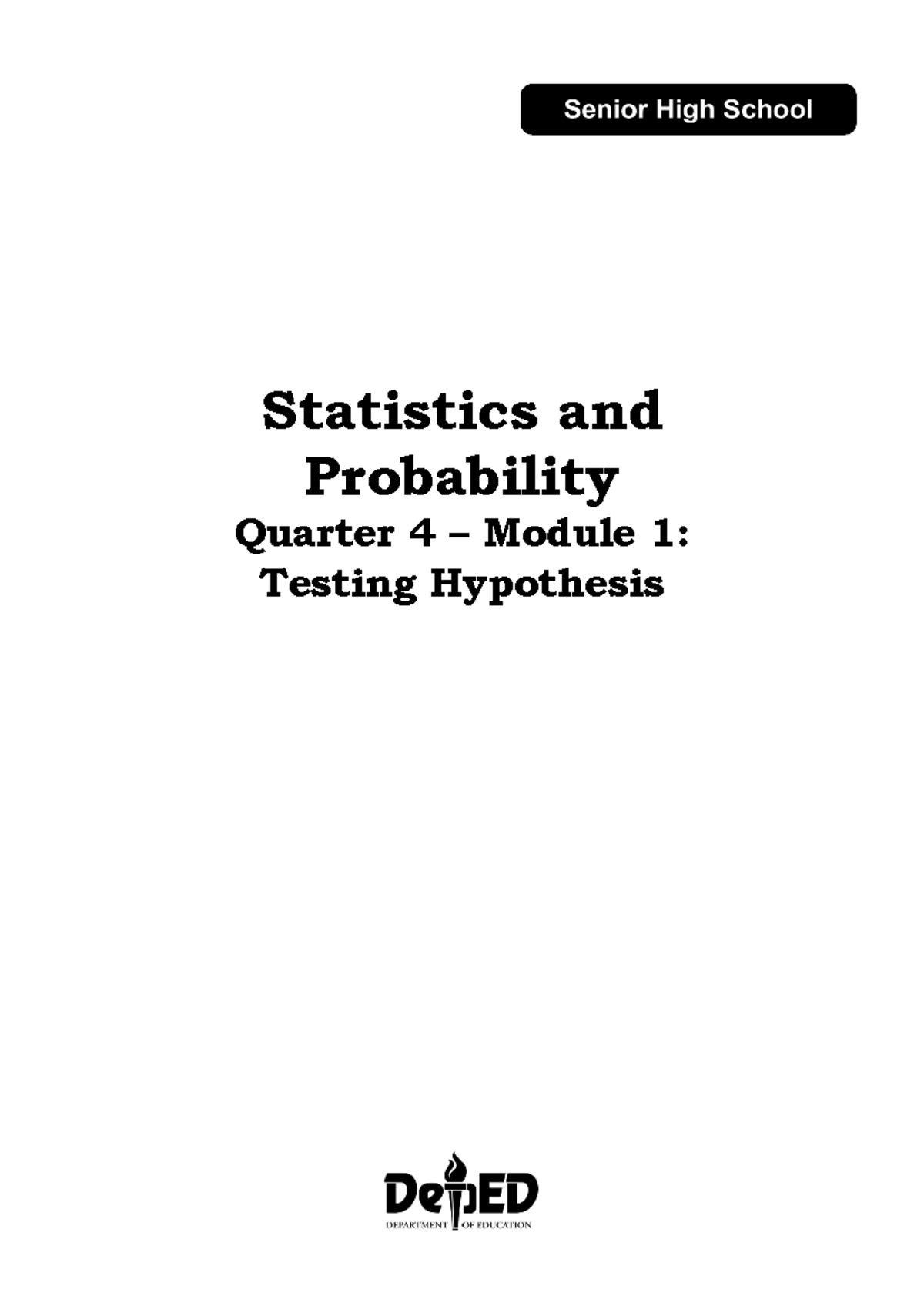 April-15-Statistics - Statistics and Probability Quarter 4 – Module 1 ...