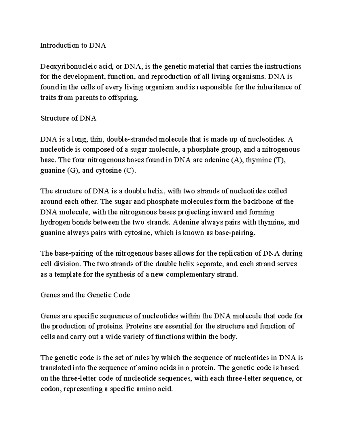 DNA P5 1- Google Docs - dna notes - Introduction to DNA ...
