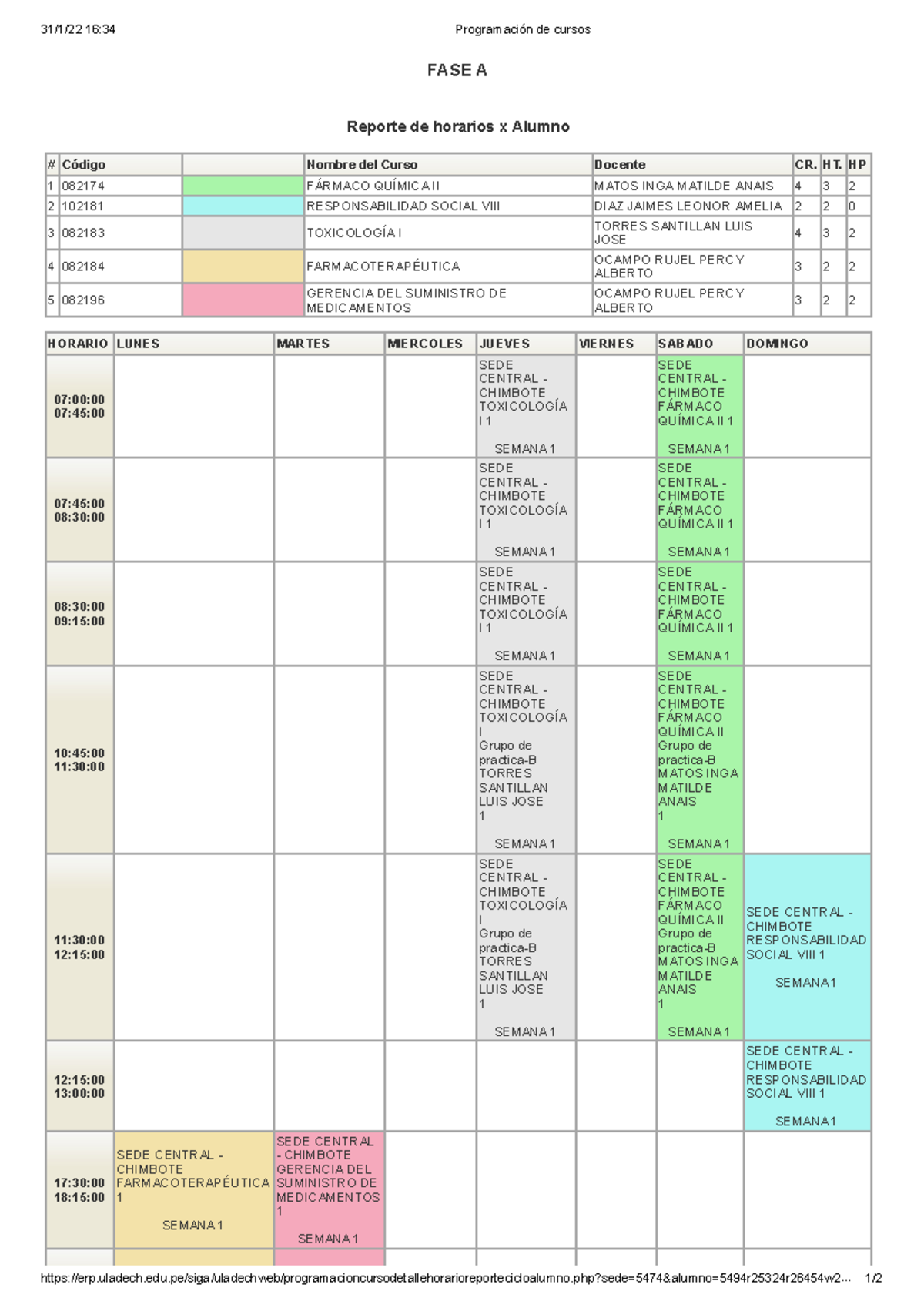 Programación de cursos M - 31/1/22 16:34 Programación de cursos - StuDocu